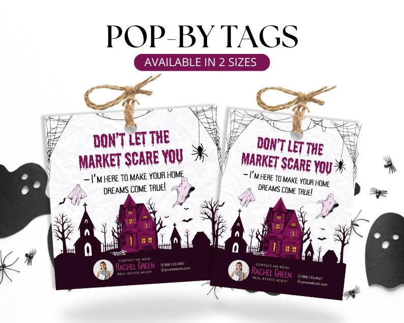 Happy Halloween Real Estate Marketing Pop by Tag, Realtor Halloween ...