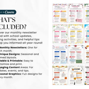 Full Year School Newsletter Templates, Meet the Teacher Newsletter ...