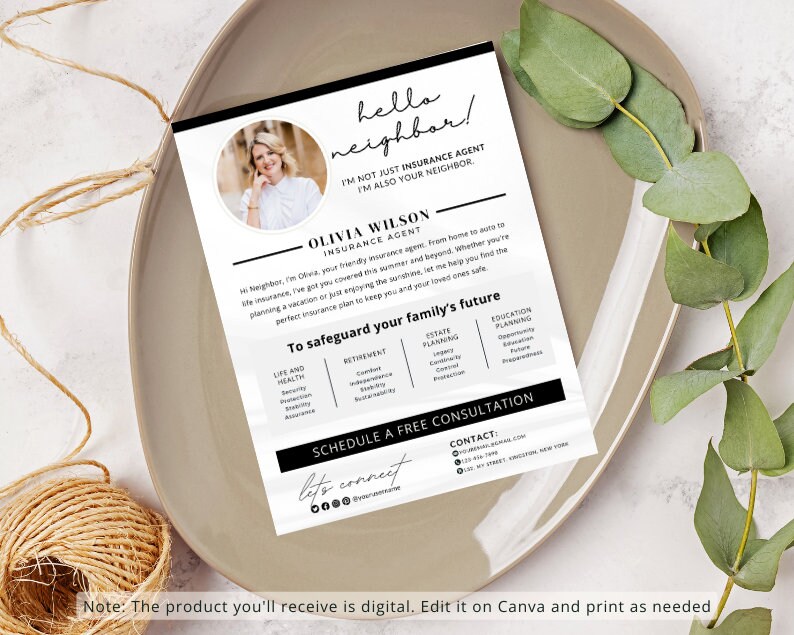 Insurance Agent Introduction Flyer Specialist, Insurance Marketing ...