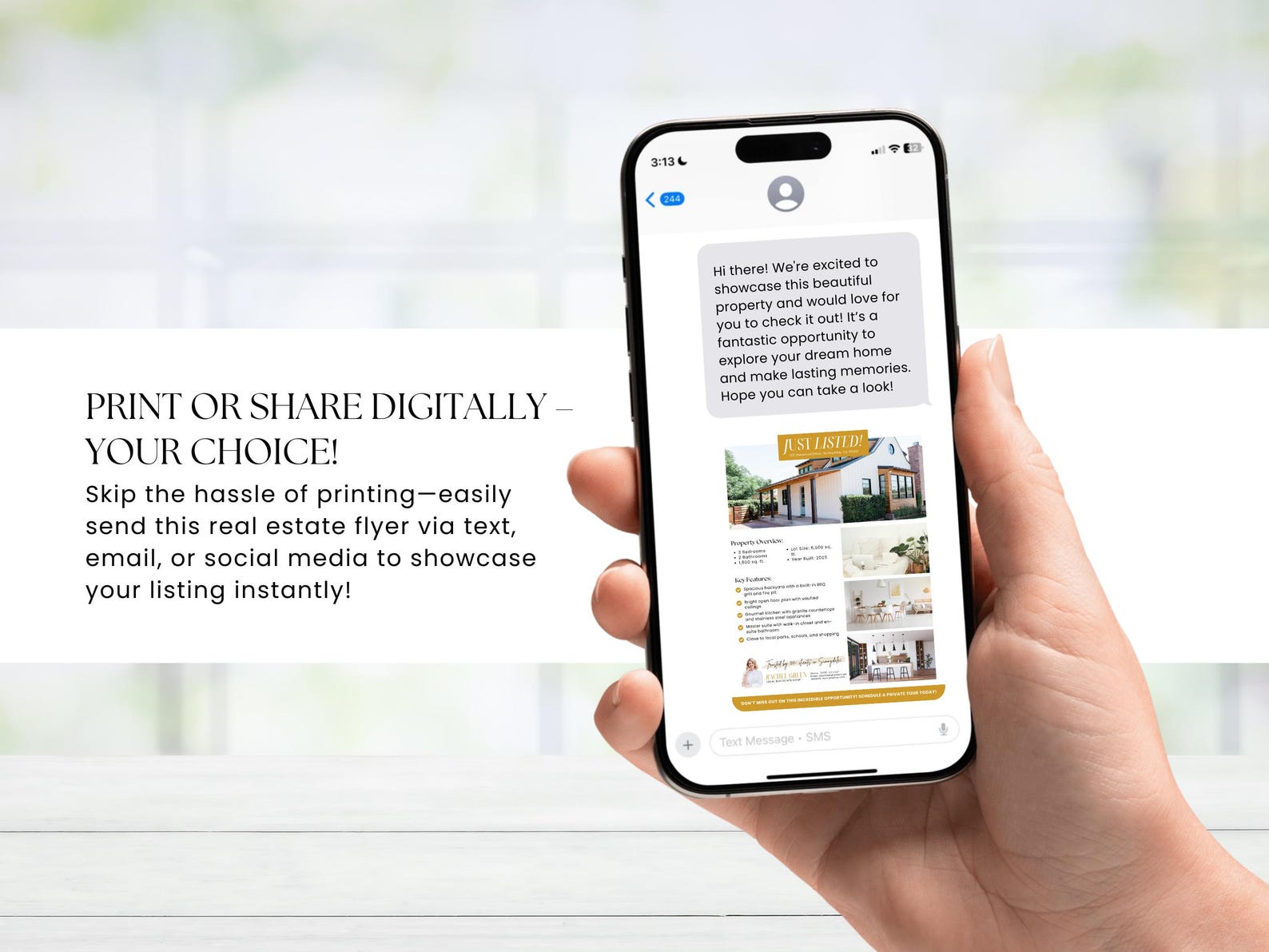 New Listing Real Estate Flyer Template, Just Listed and Price Reduced ...