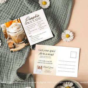 Fall Recipe and Realtor Prospecting Postcards, Thanksgiving, Fall ...