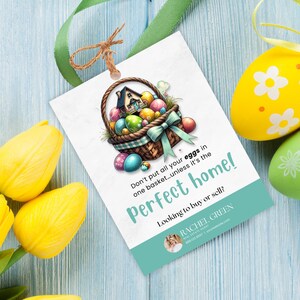 Easter Real Estate Pop by Tags, Editable April Marketing Mailer, Broker ...
