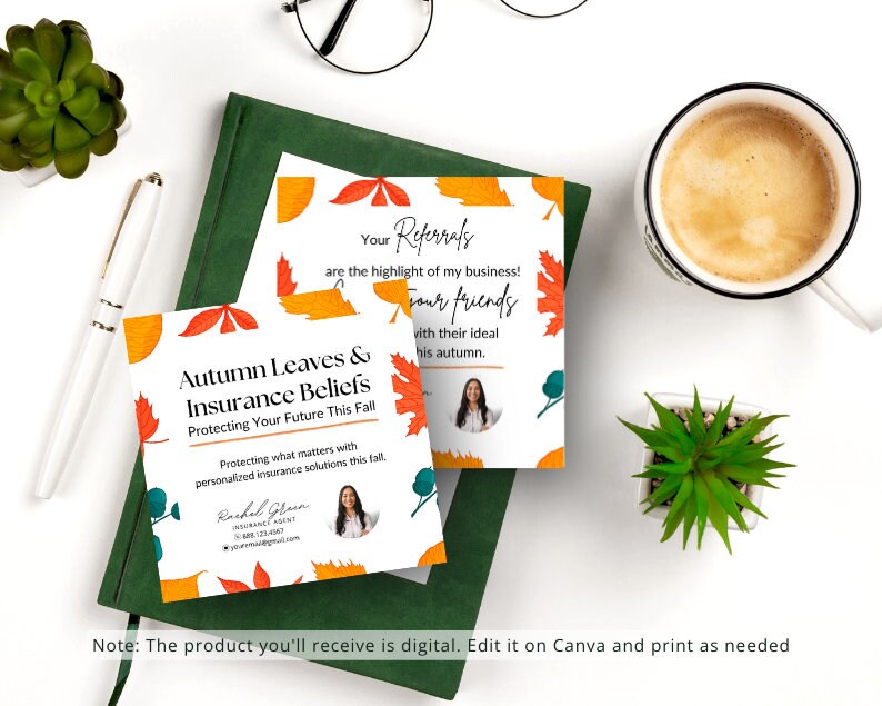 Fall Insurance Marketing Gift Tag From Your Neighborhood Life Insurance ...