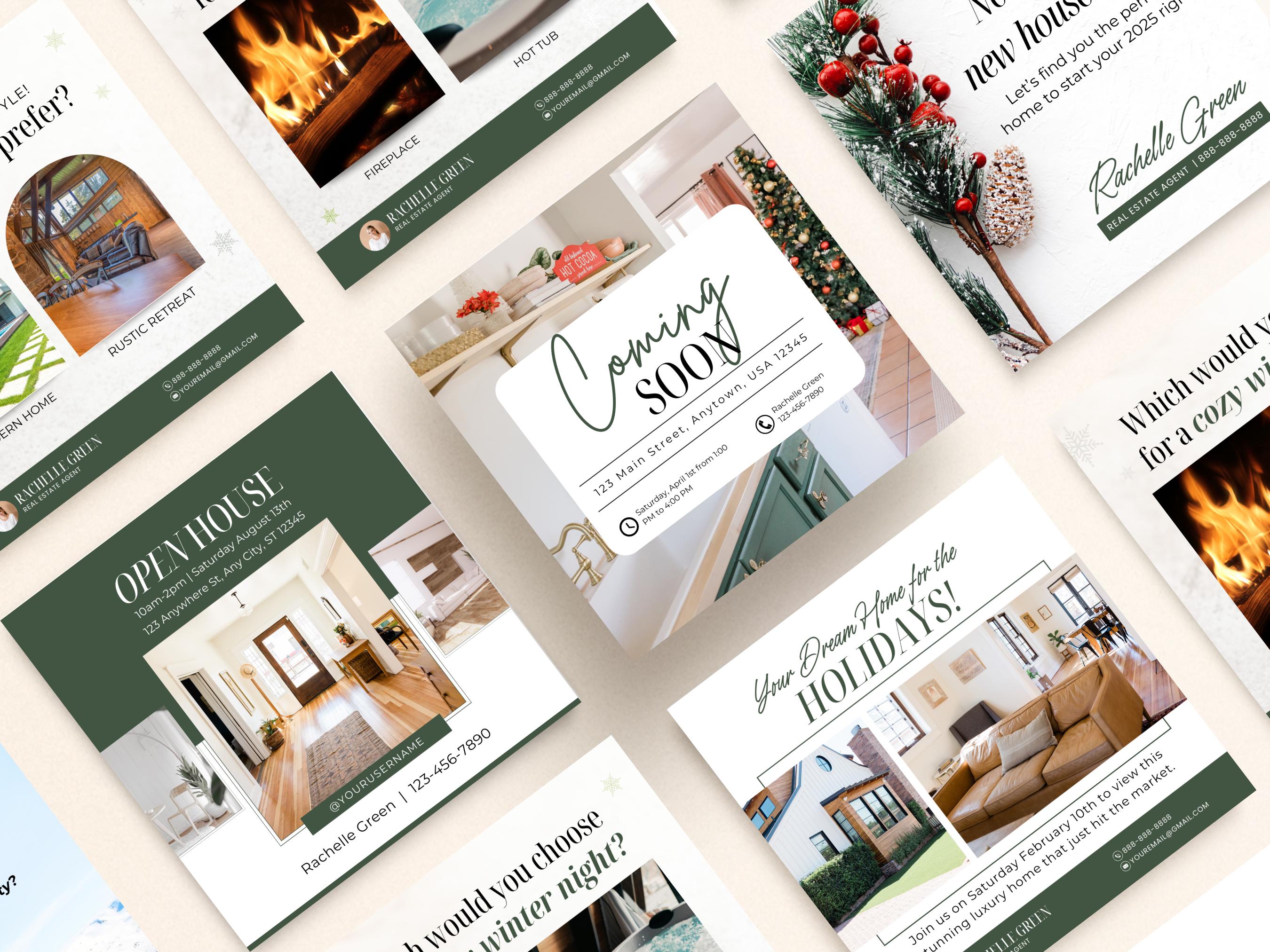 December Real Estate Content Posts for Winter Real Estate Agent ...