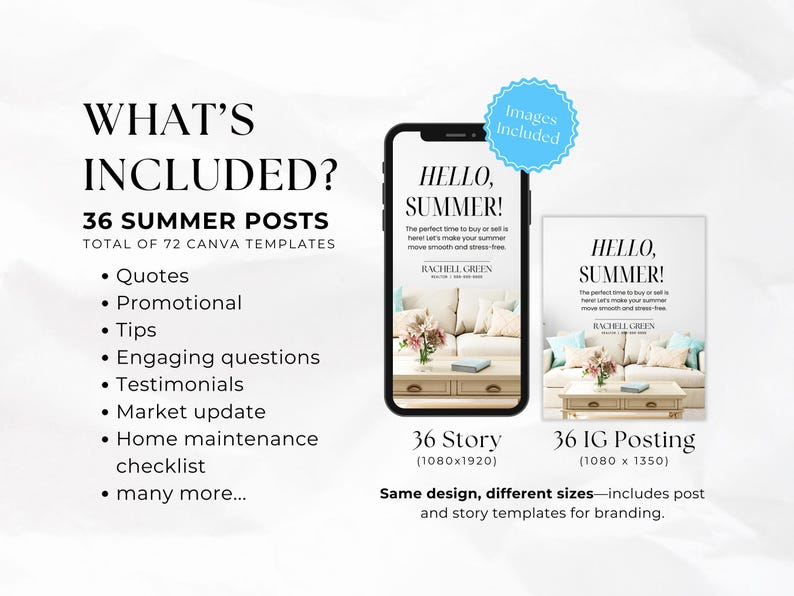 Summer Real Estate Social Media Post Template, Summer Realtor Post ...