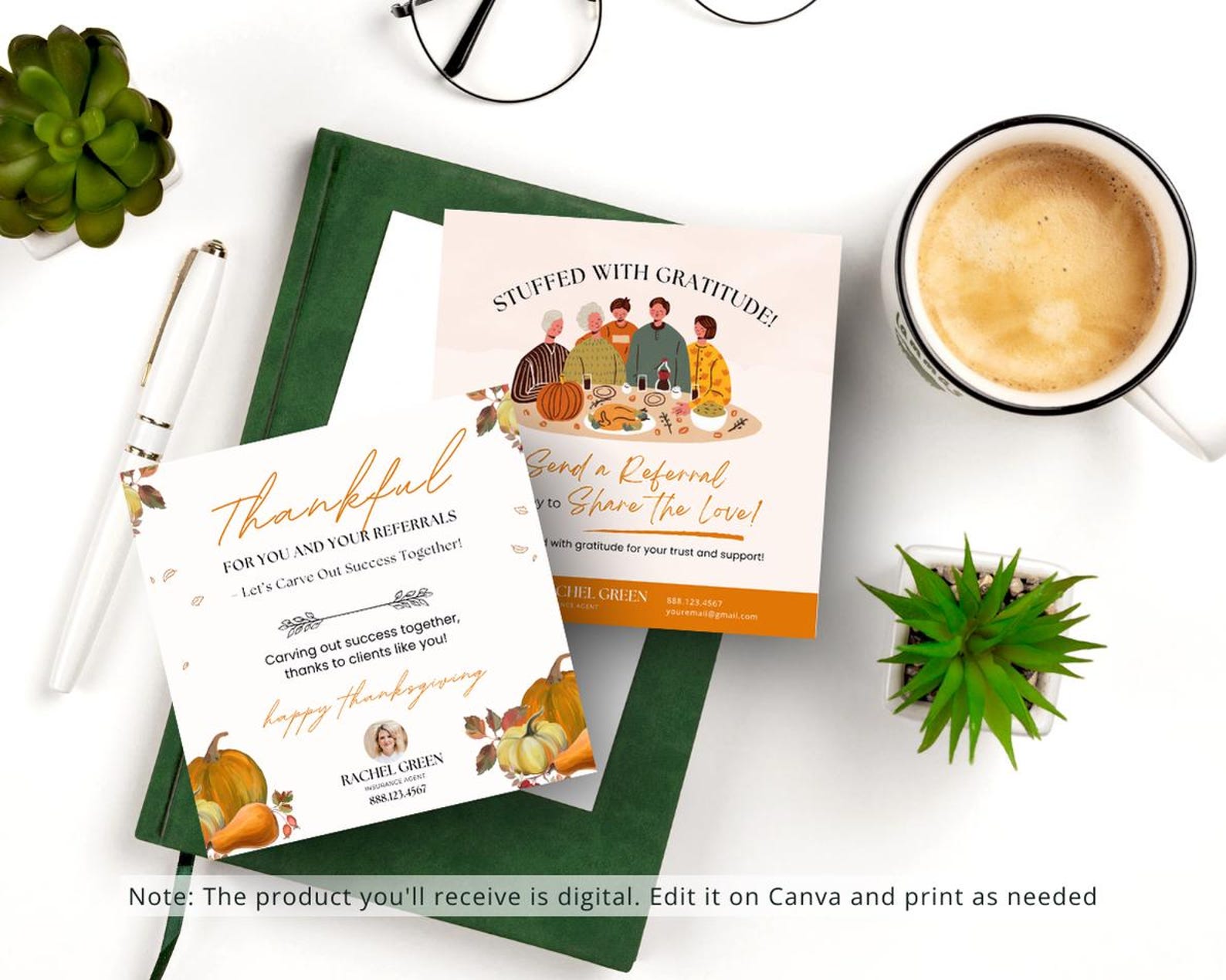 Thanksgiving Insurance Marketing Gift Tag Your Neighborhood Life ...