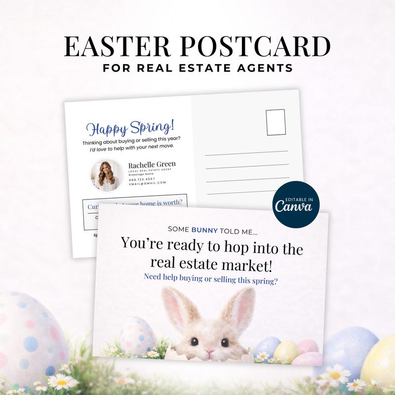 Easter Postcard - Etsy