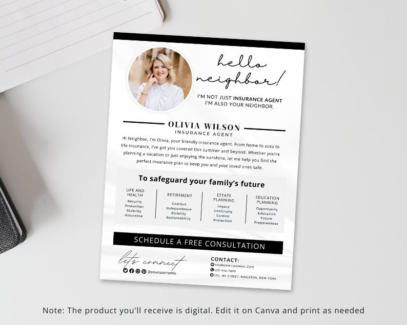 Insurance Agent Introduction Flyer Specialist, Insurance Marketing ...