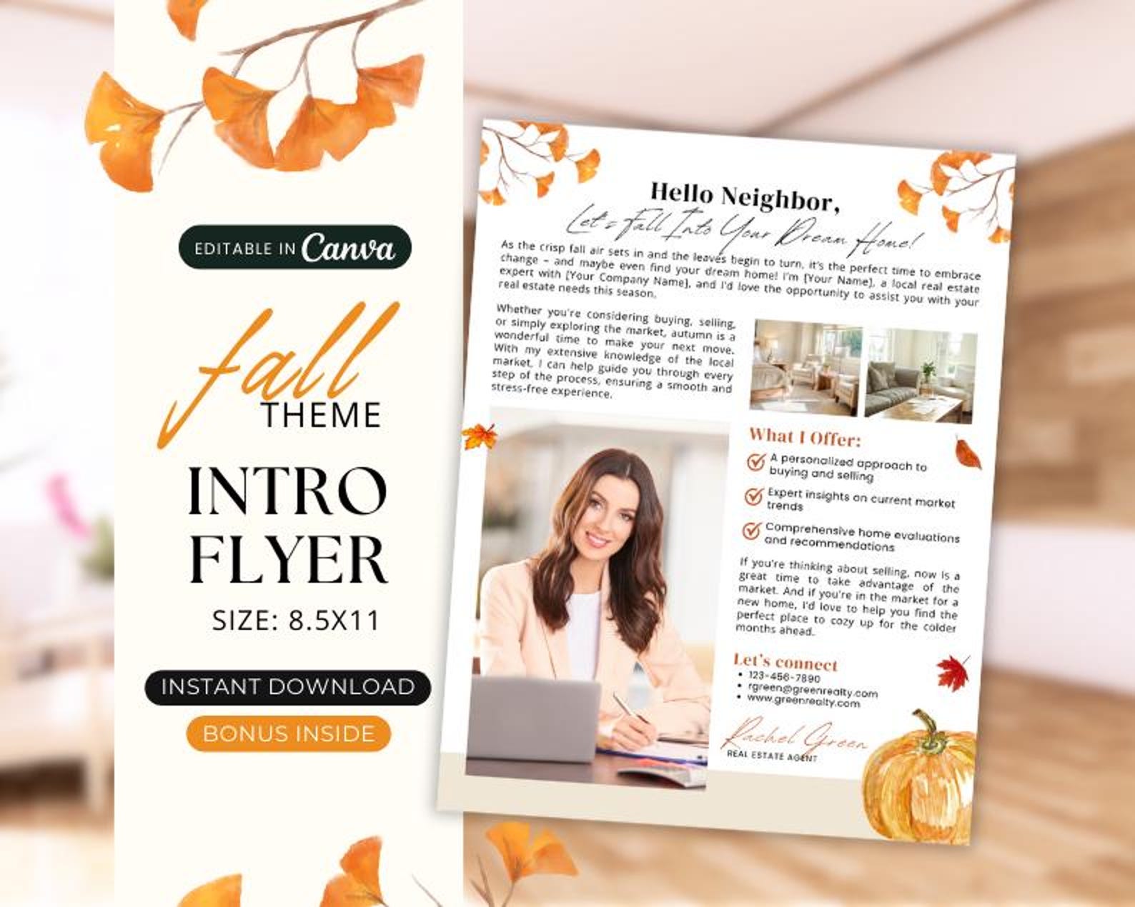 Fall Real Estate Introduction Letter House Market Update, Hello ...