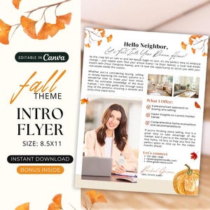 Fall Real Estate Introduction Letter House Market Update, Hello ...
