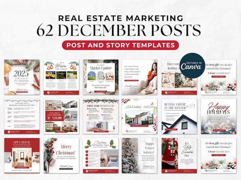 December Real Estate Post, Christmas Post Real Estate Marketing ...