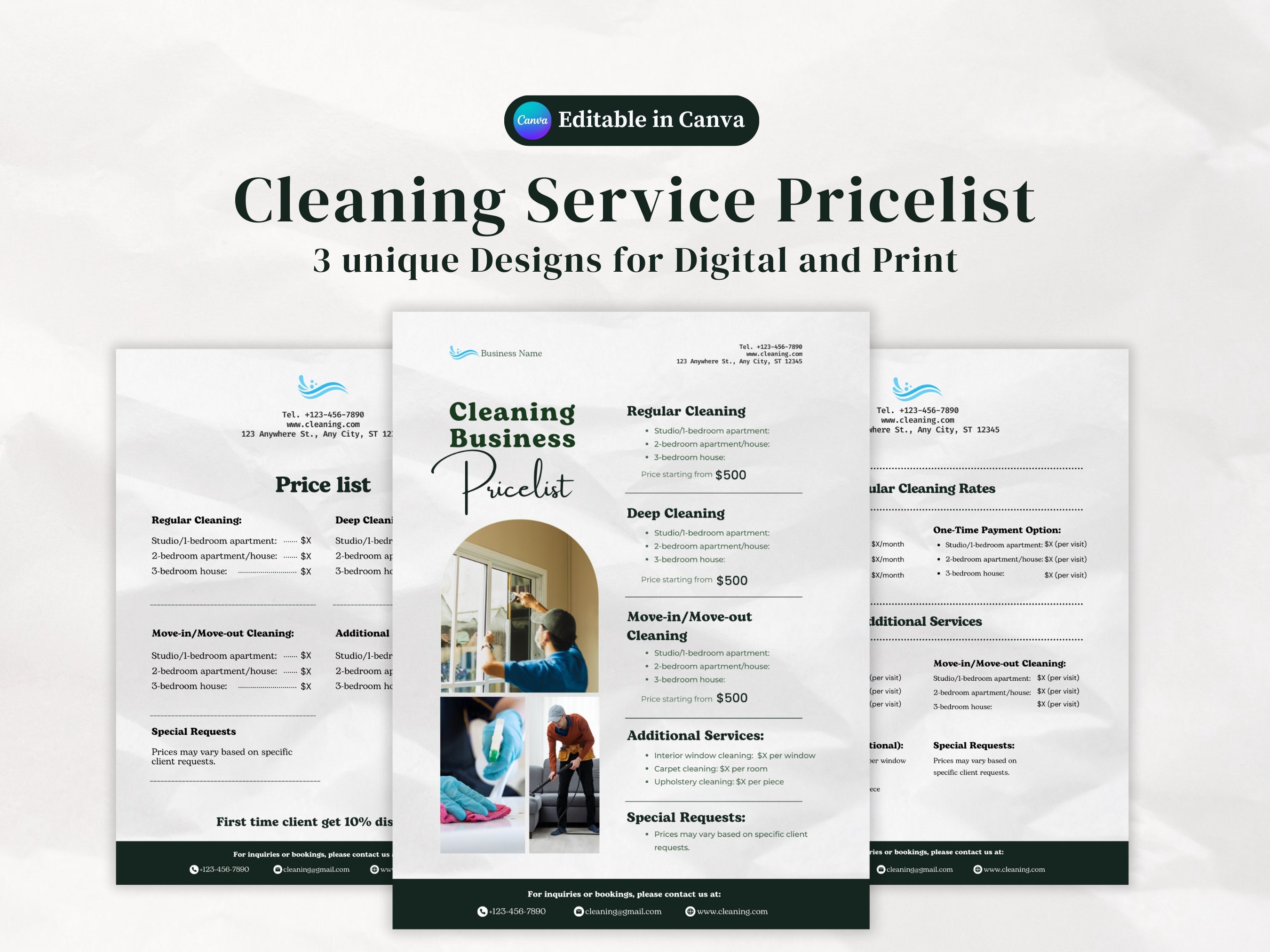 Cleaning Business Price List Template, Cleaning Checklist, Cleaning ...