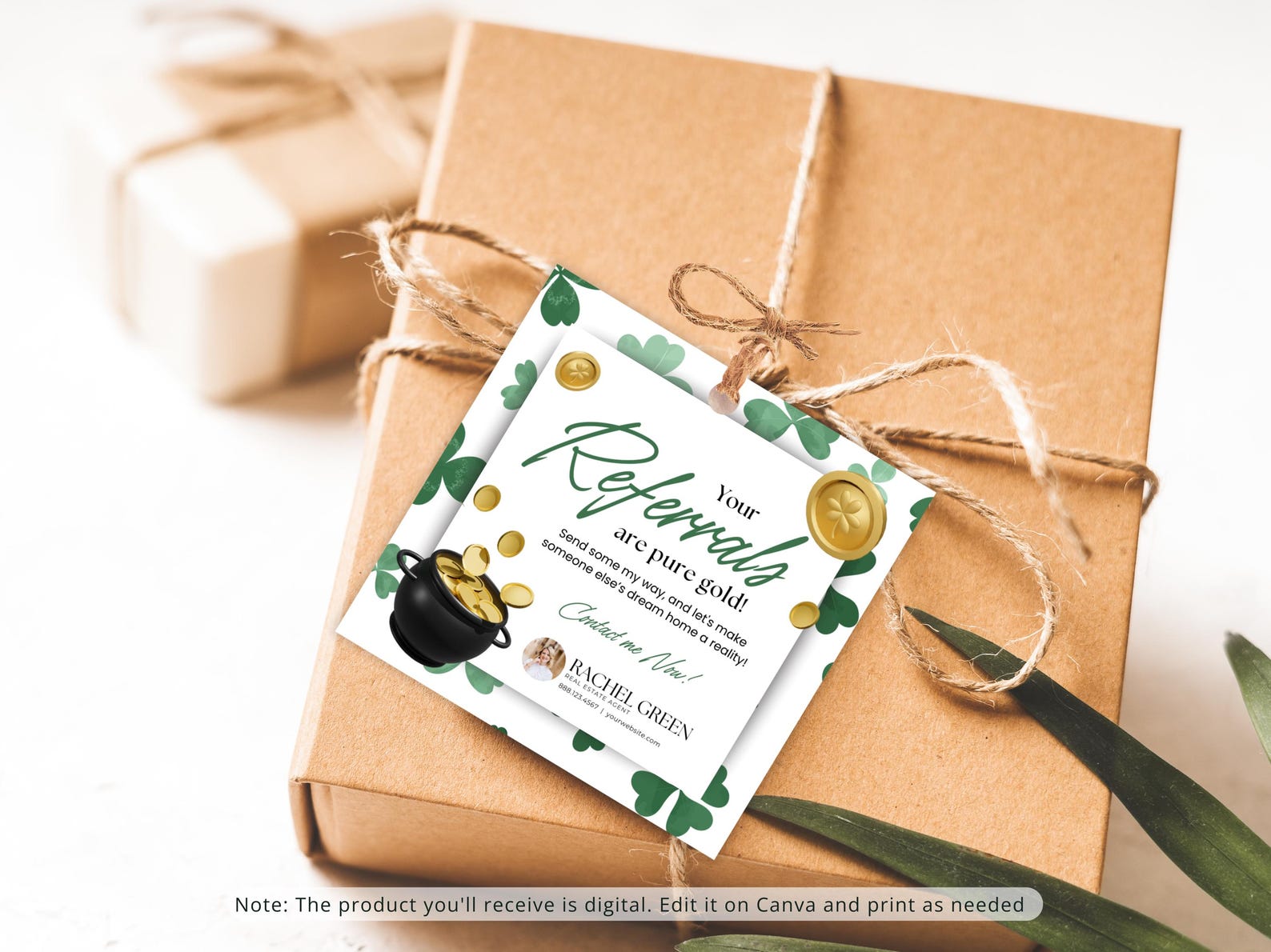 St. Patrick's Day Realtor Tags, Pop by Tag for Real Estate Marketing ...