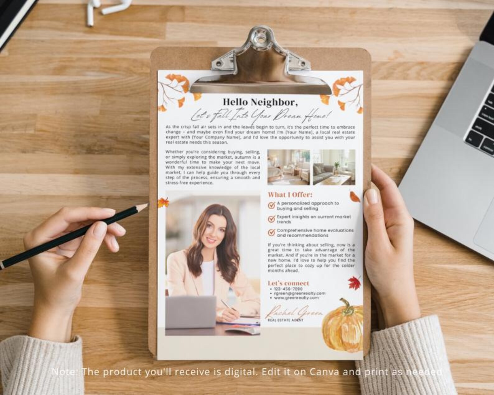 Fall Real Estate Introduction Letter House Market Update, Hello ...