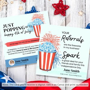 4th of July Life Insurance Pop by Tags for Insurance Agent, Canva ...