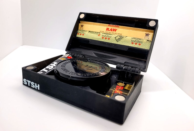 Portable Rolling Stash Box: Herb Storage, Magnetic Closure - Etsy