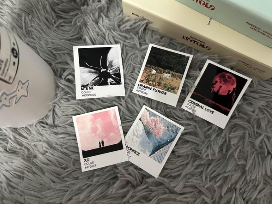 ENHYPEN Song Color Swatch Sticker Waterproof Glossy Sticker - Etsy