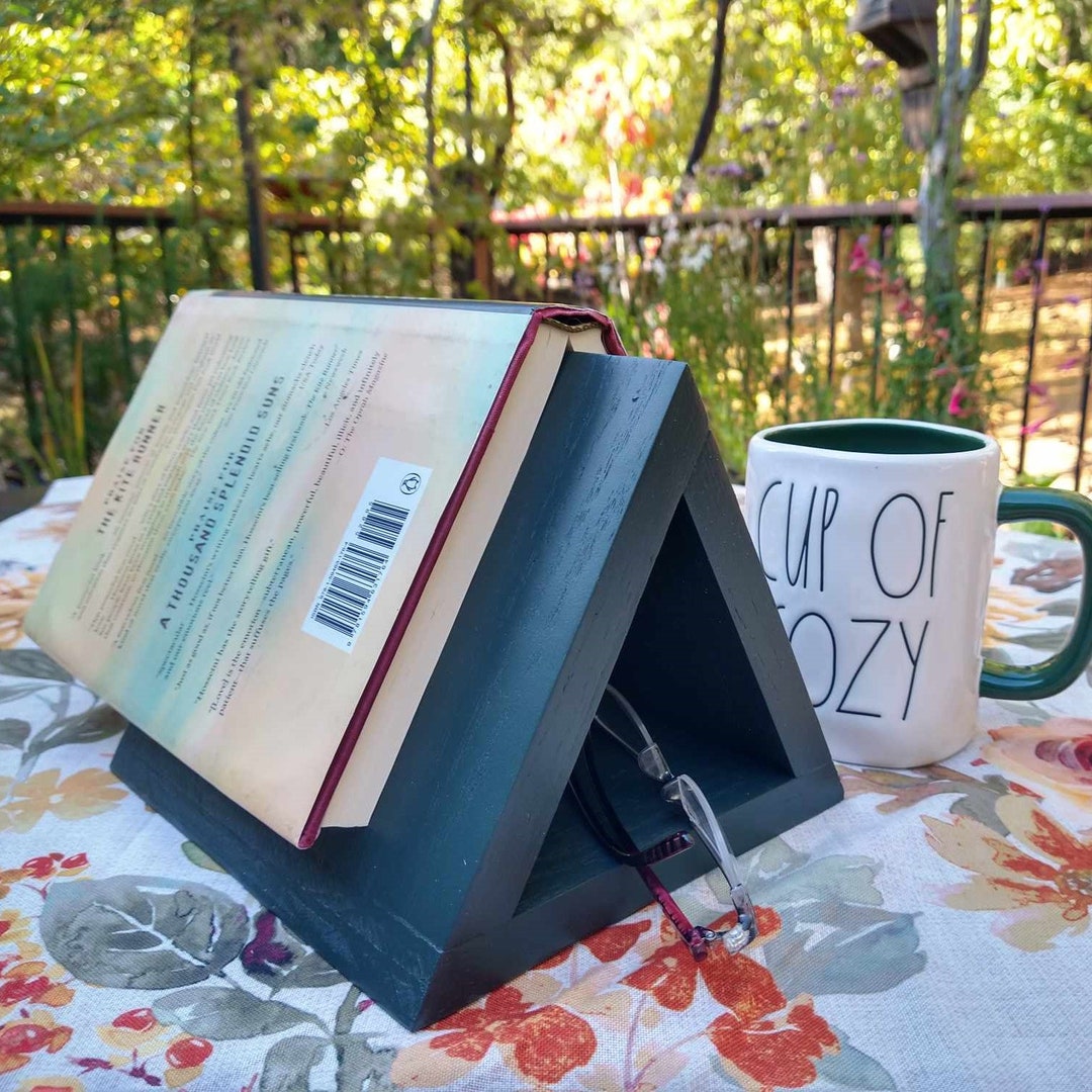 Colored Book Valet Triangle Book Holder Nightstand Caddy Perfect Gift ...