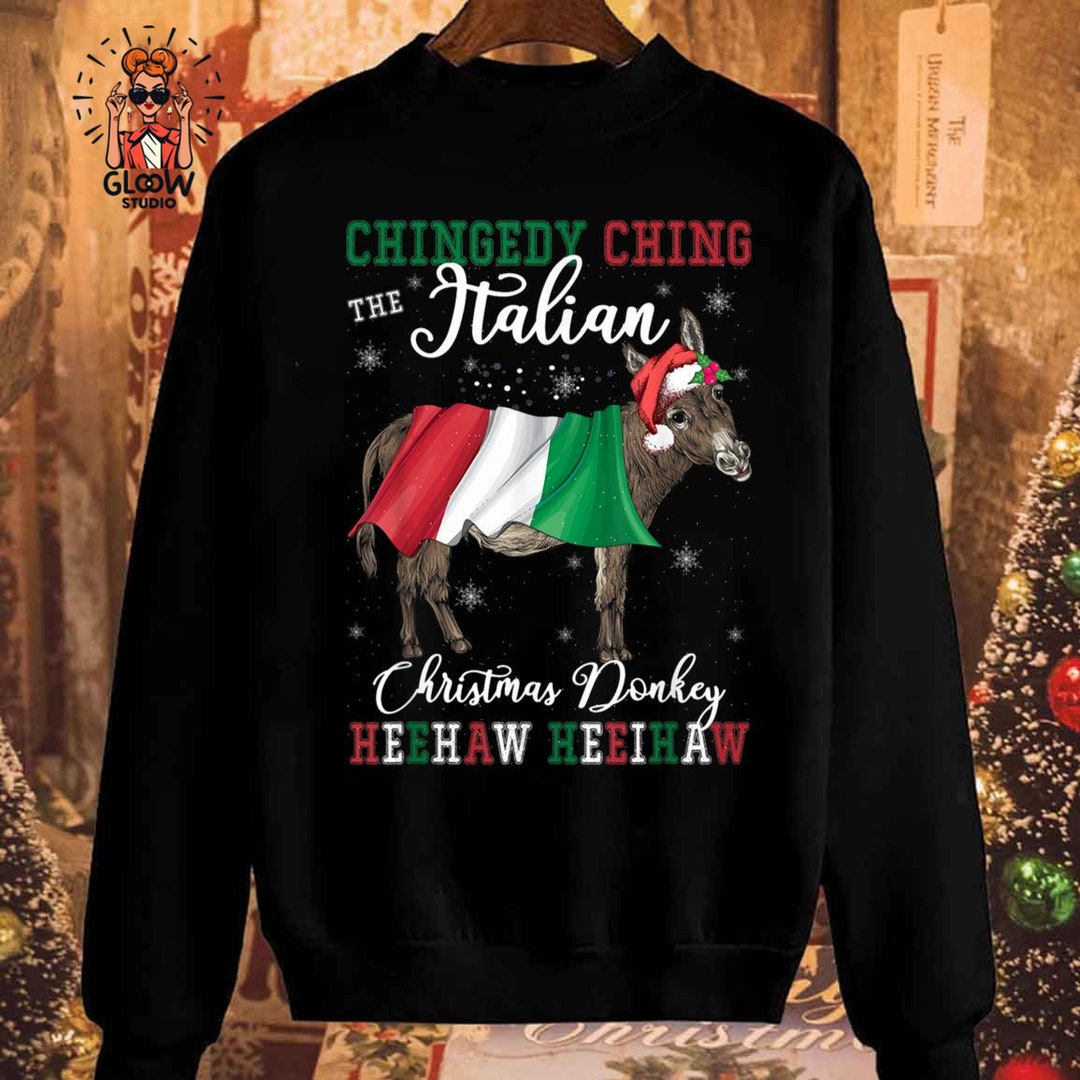 The Donkey Italian Dominick the Donkey Unisex Sweatshirt, Donkey ...