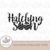 Hatching Soon Topper SVG / Easter Baby Shower Party Decor / Eggs ...