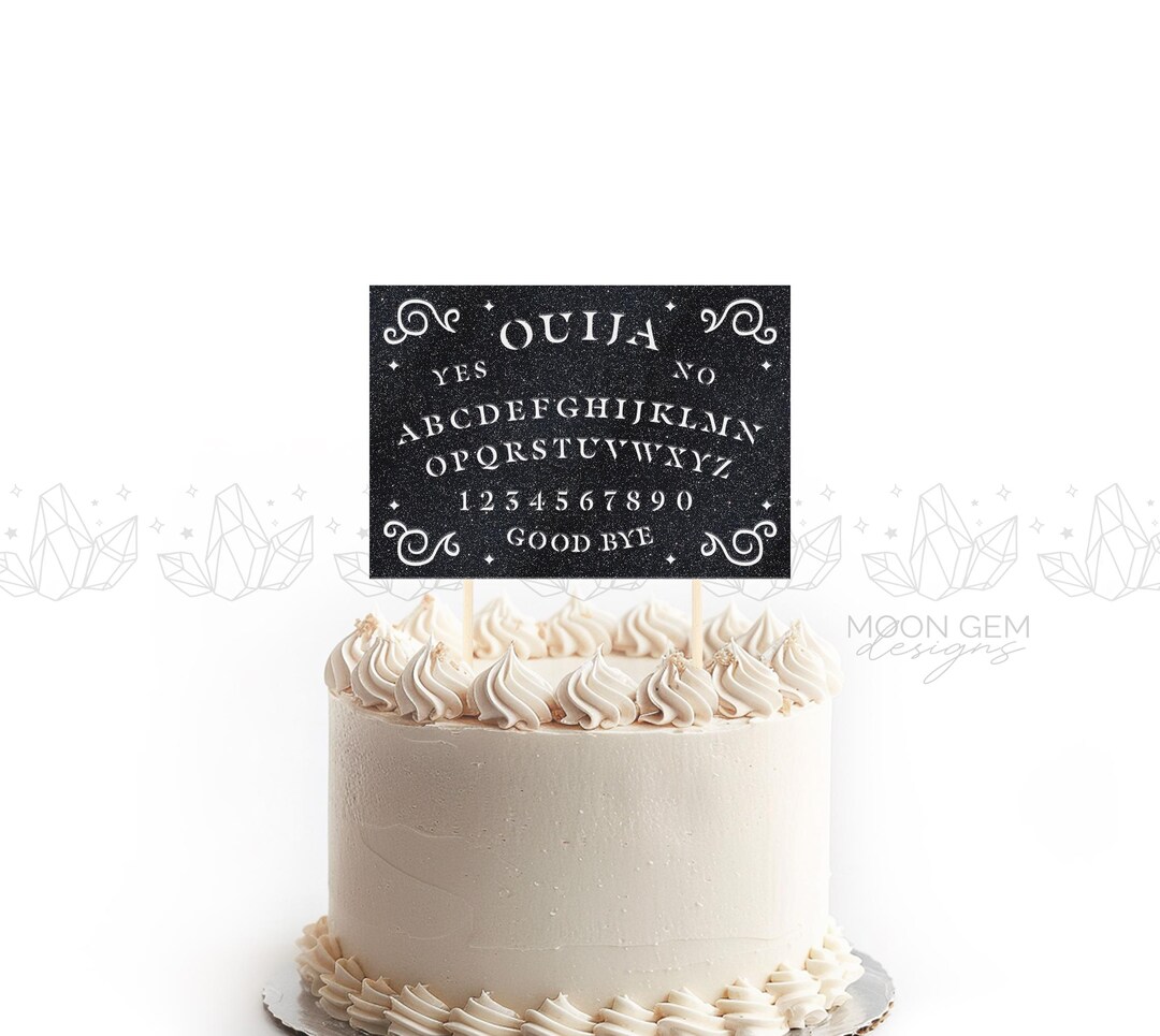 Ouija Board Cake Topper / Halloween Cake Decoration / Spooky Party ...
