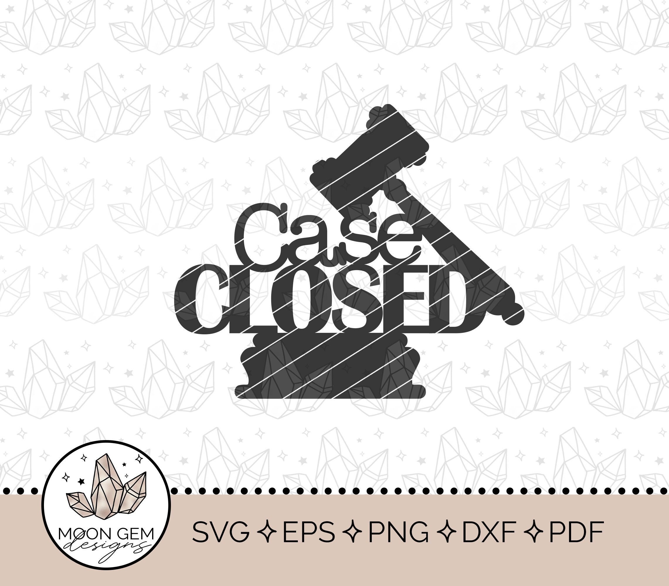 Case Closed Cake Topper SVG / Retirement Party Decor / Law / Judge ...