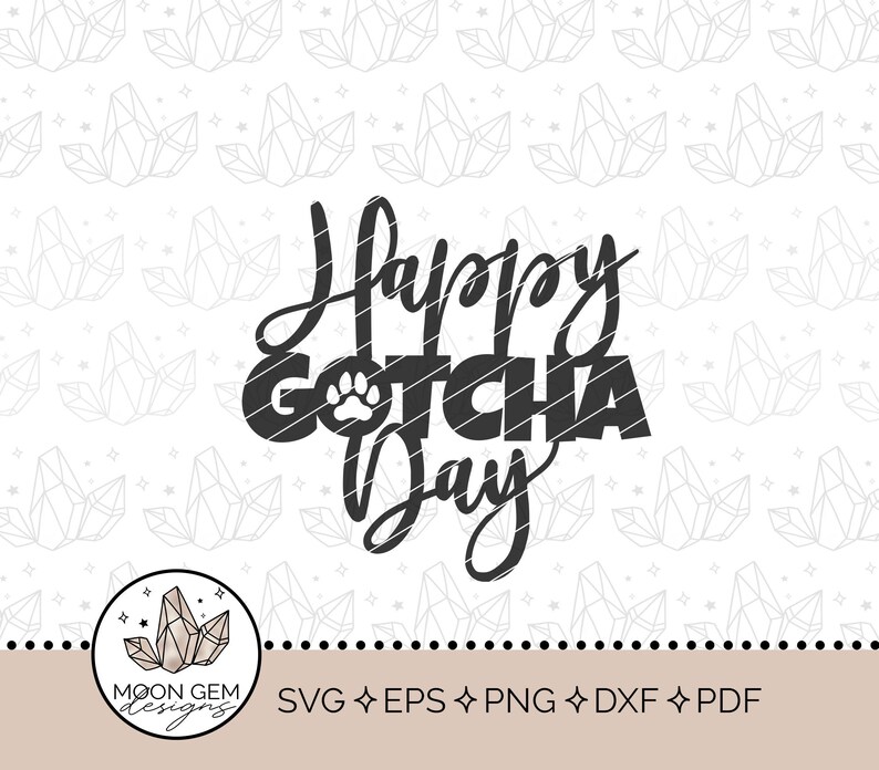 Happy Gotcha Day Topper SVG / Animal Theme / Party Decor / Adoption ...
