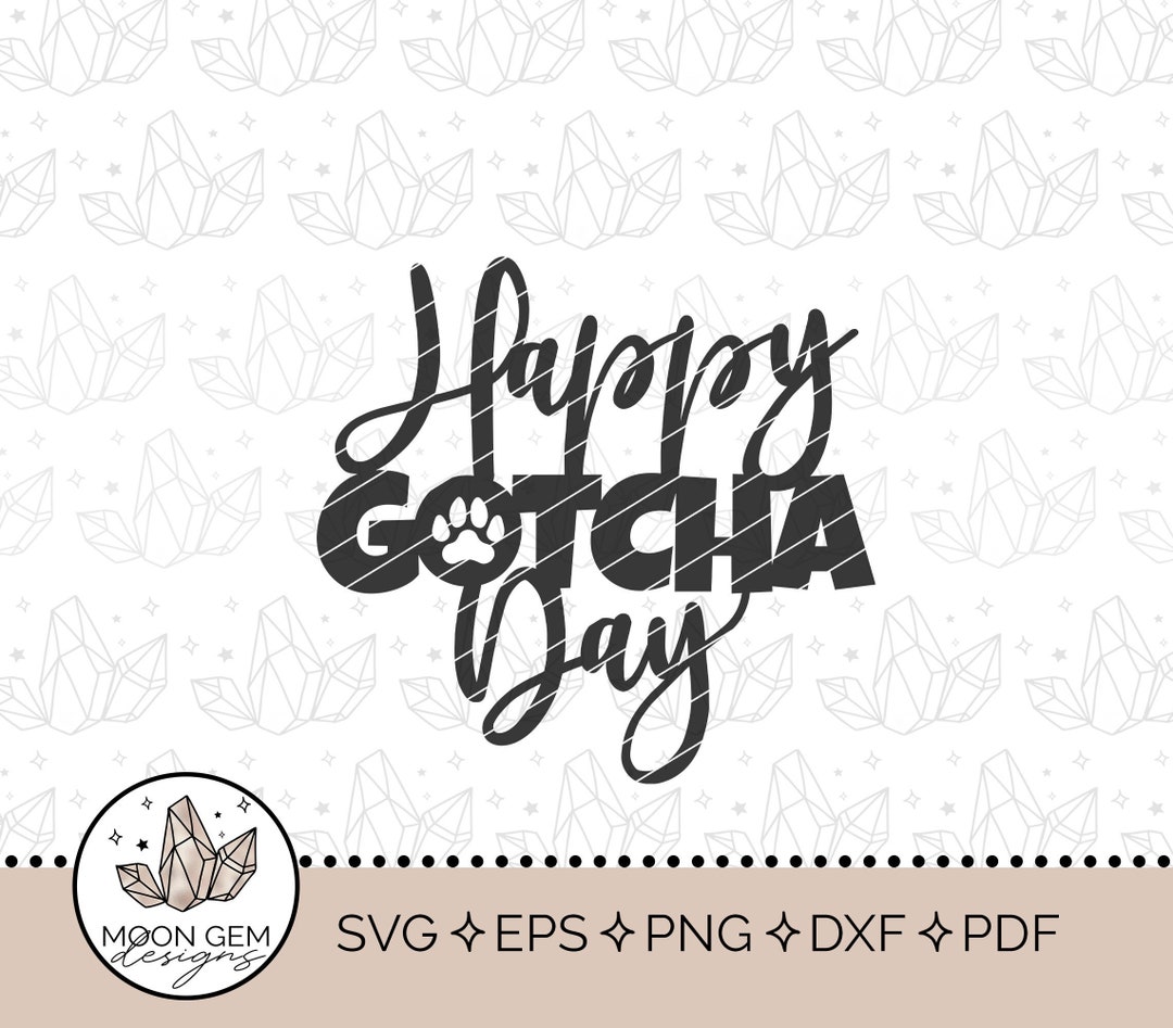 Happy Gotcha Day Topper SVG / Animal Theme / Party Decor / Adoption ...