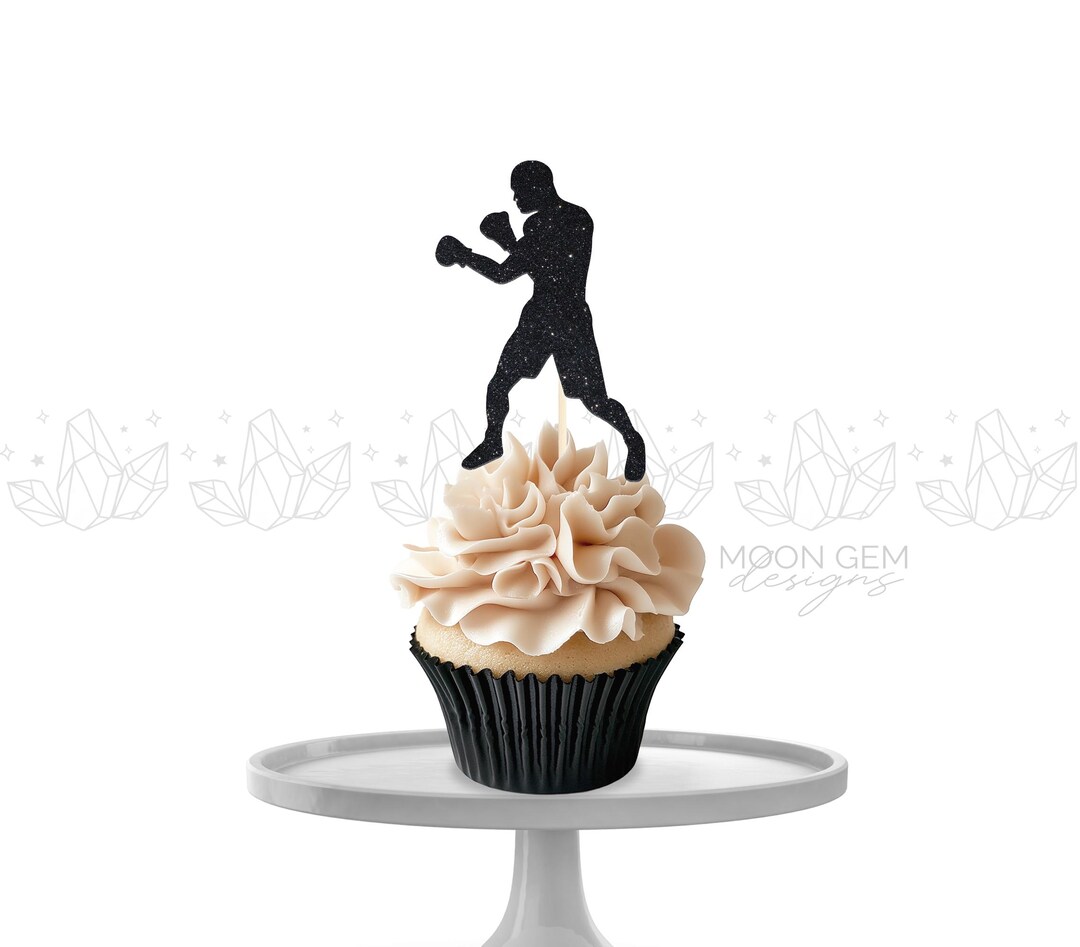 Boxer Cupcake Toppers / Boxing Theme Decoration / MMA - Etsy