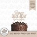Happy Birthday Grandpa Cake Topper SVG / Birthday Party Decor ...
