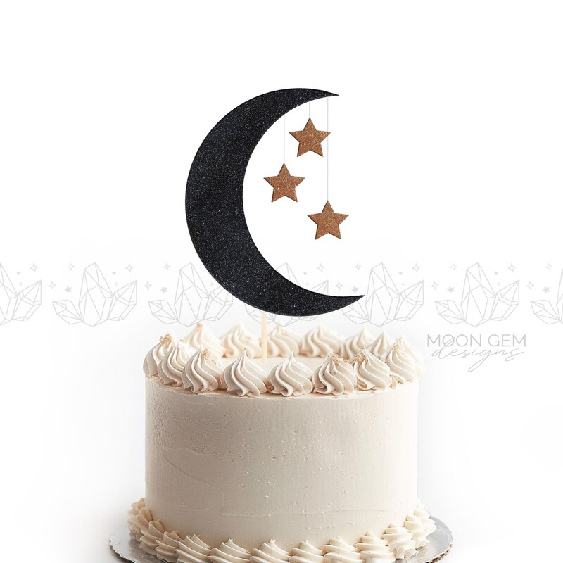 Moon Cake Topper - Etsy Australia