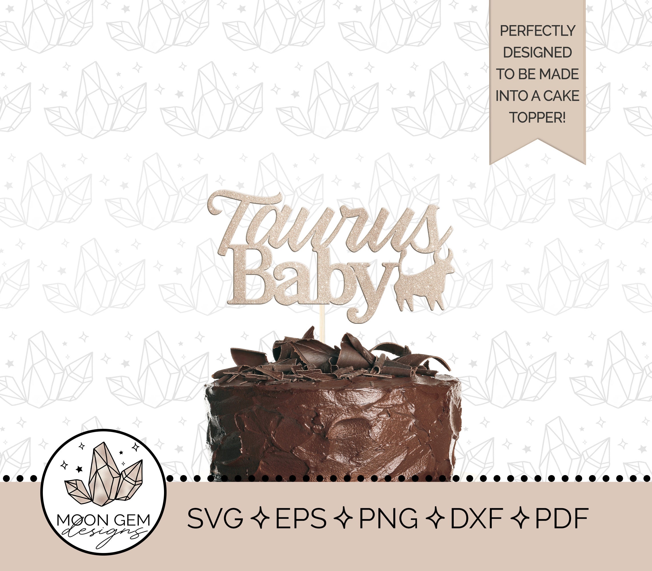 Taurus Baby Topper SVG / Astrology Sign / DIY Party Decor / Happy ...