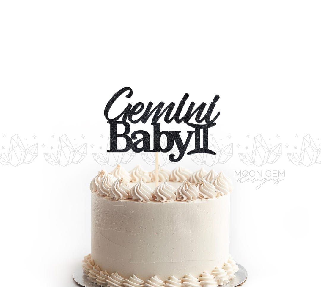 Gemini Baby Cake Topper / Astrology Birthday Decor / May-june Party - Etsy