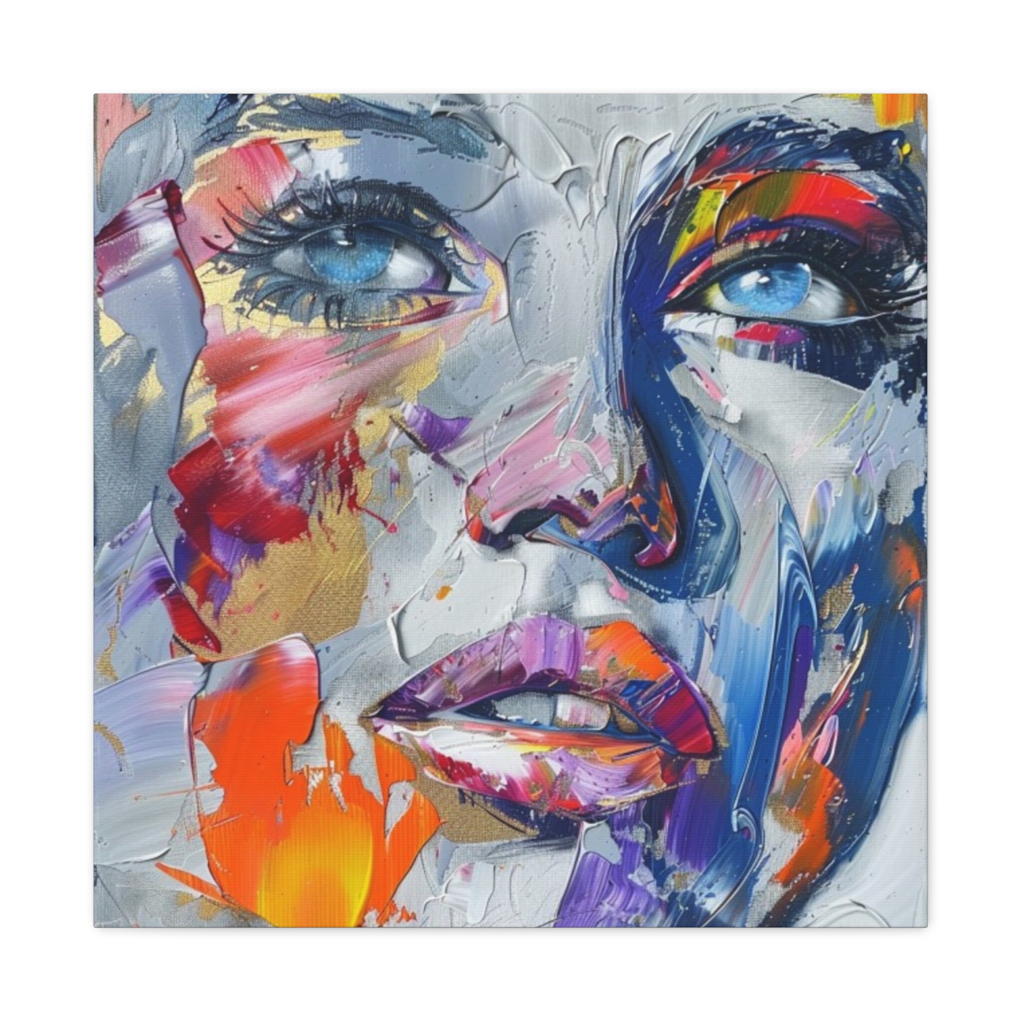 Beautiful Woman Abstract Canvas Print - Etsy