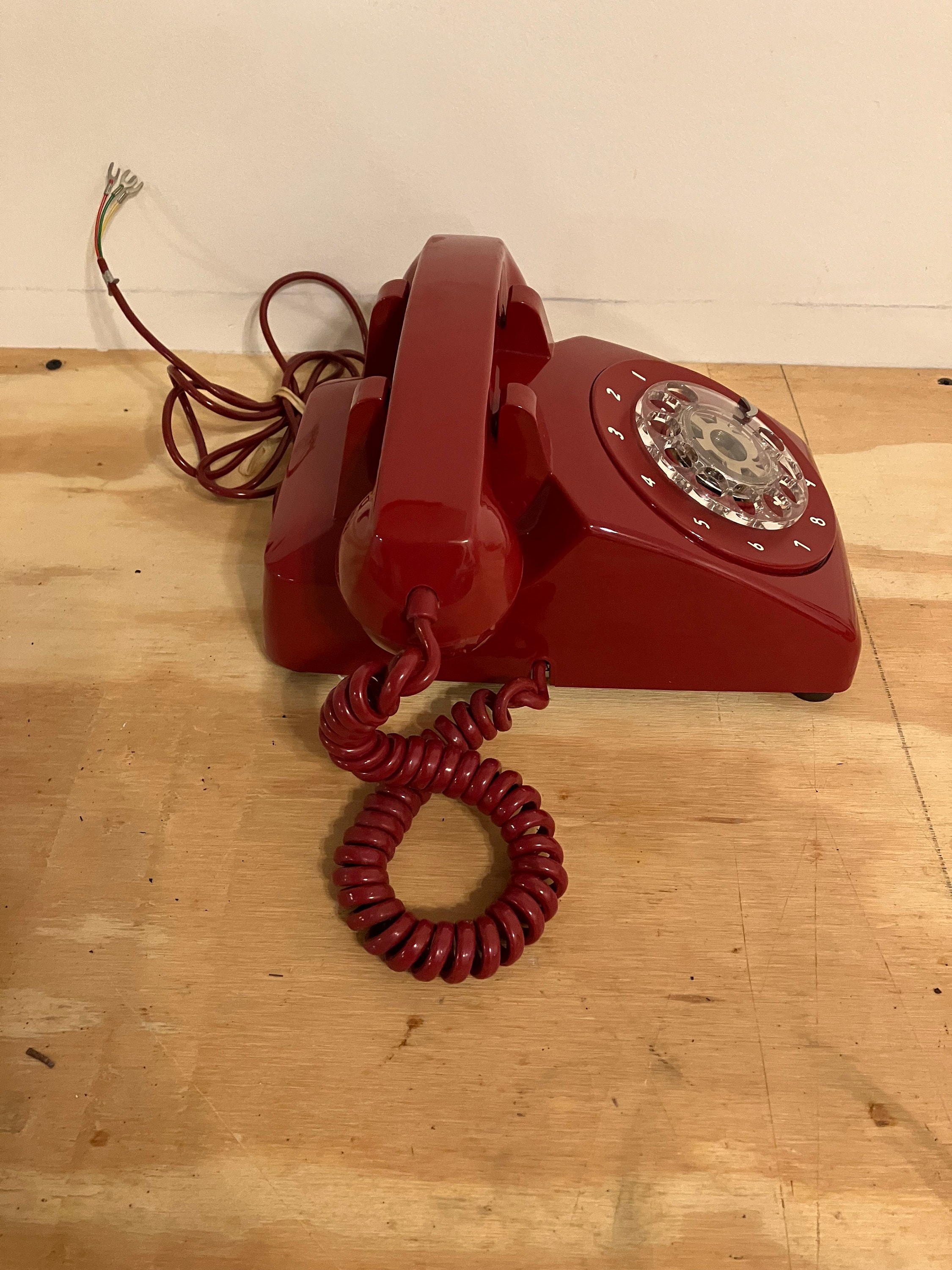 Vintage Red Rotary Desk Phone 1975 NOS Stromberg Carlson - Etsy