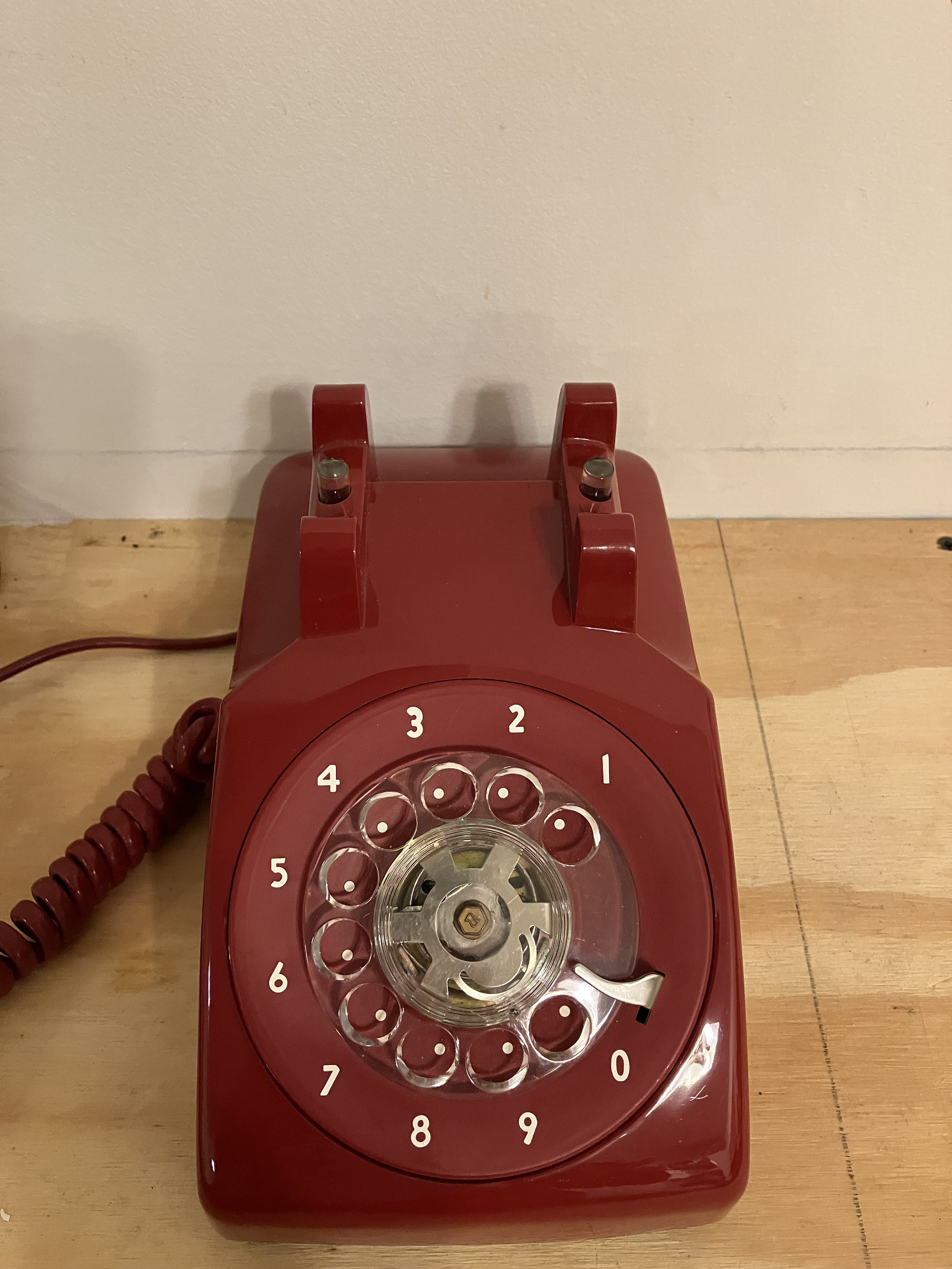Vintage Red Rotary Desk Phone 1975 NOS Stromberg Carlson - Etsy