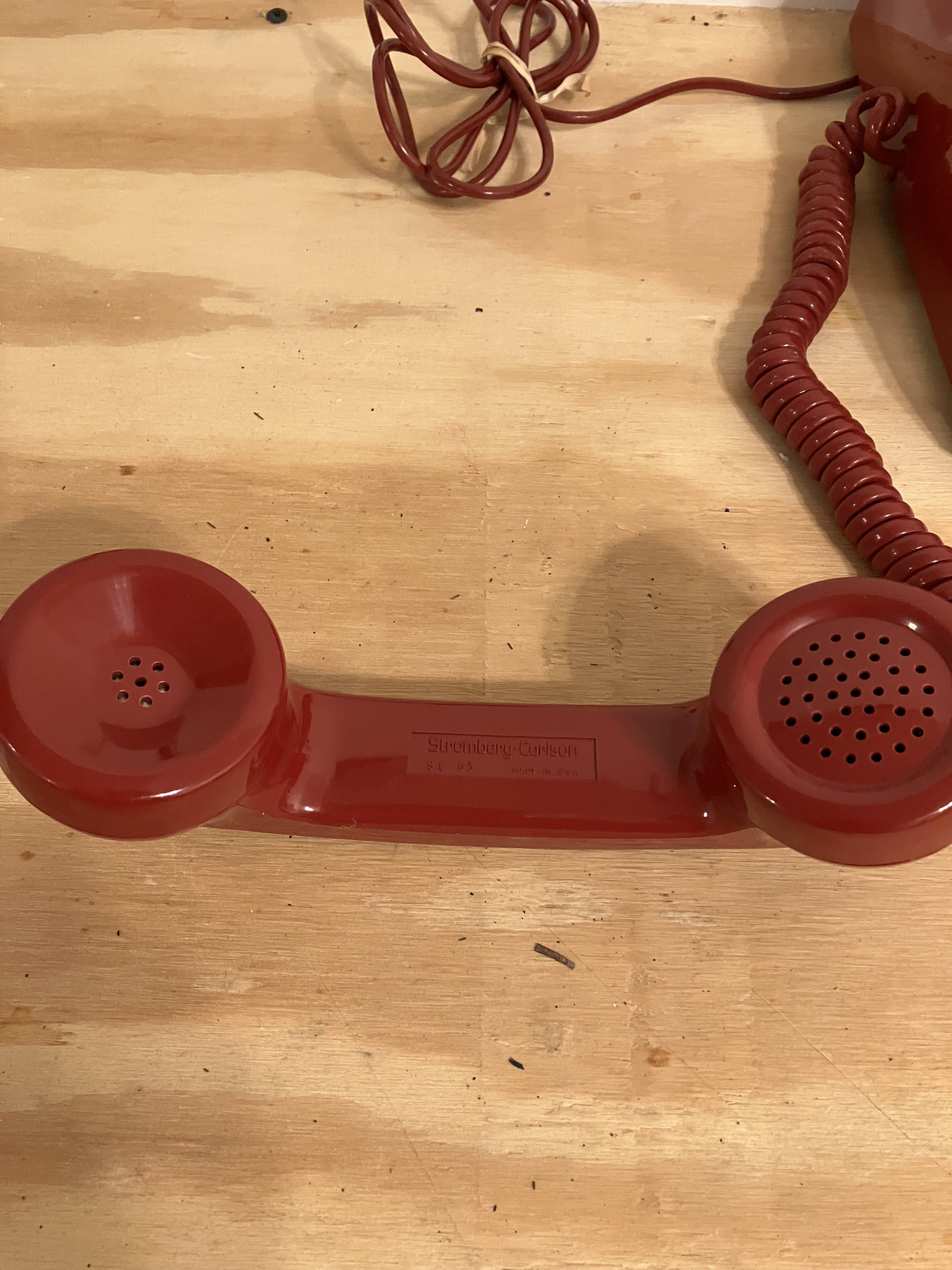 Vintage Red Rotary Desk Phone 1975 NOS Stromberg Carlson - Etsy