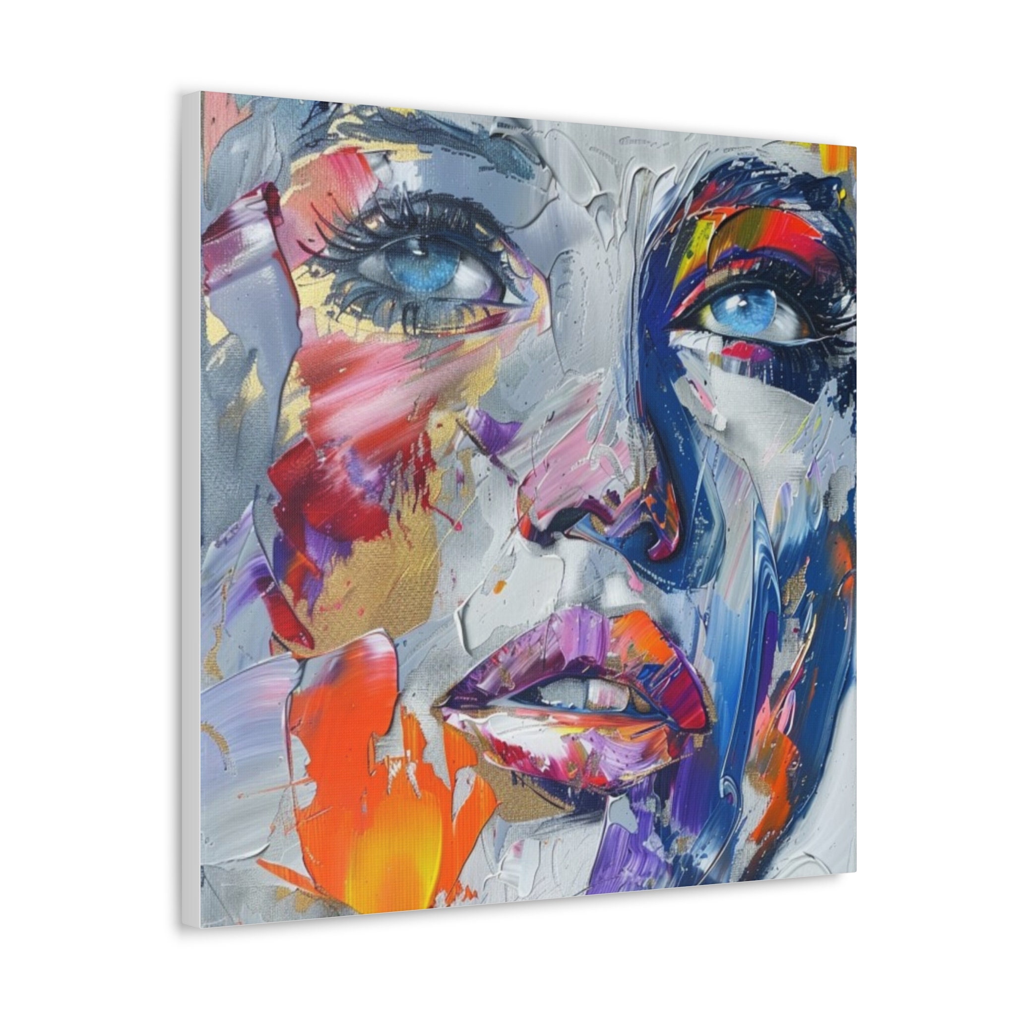 Beautiful Woman Abstract Canvas Print - Etsy