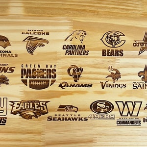NFL TV Tray Table, Custom Tv Tray, Laser Engraved Table, Personalized ...