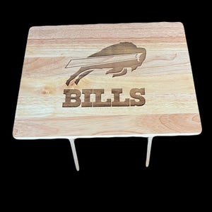 NFL TV Tray Table, Custom Tv Tray, Laser Engraved Table, Personalized ...