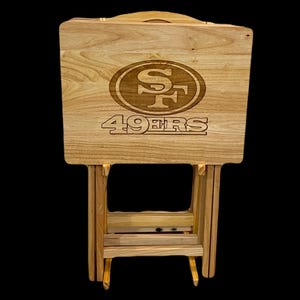 NFL TV Tray Table, Custom Tv Tray, Laser Engraved Table, Personalized ...