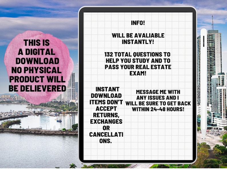 Florida Real Estate Flashcards Printable Real Estate Exam Flashcards PDF File for the State of ...