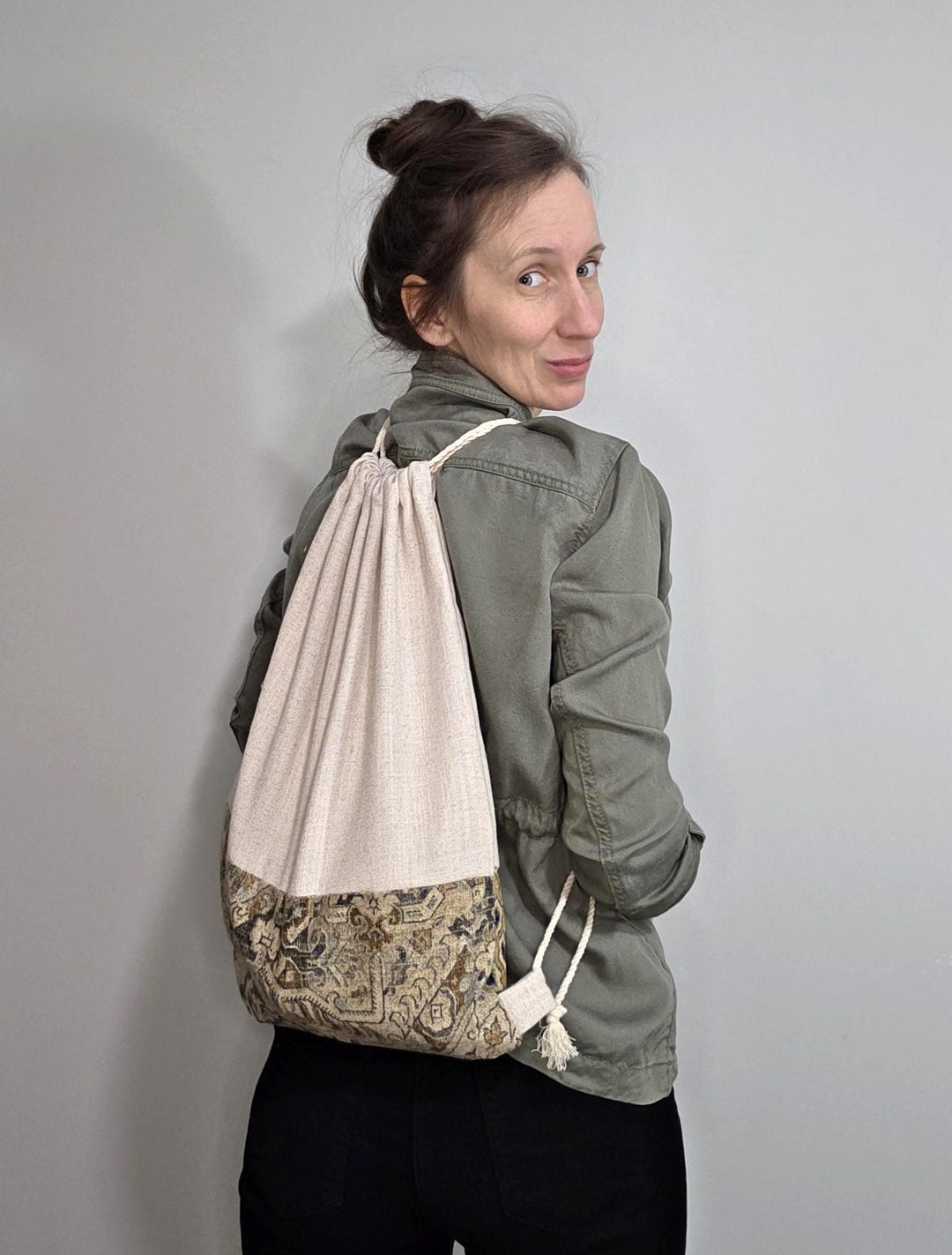 One Backpack, Two Looks | Handmade From Upcycled Upholstery Fabrics - Etsy