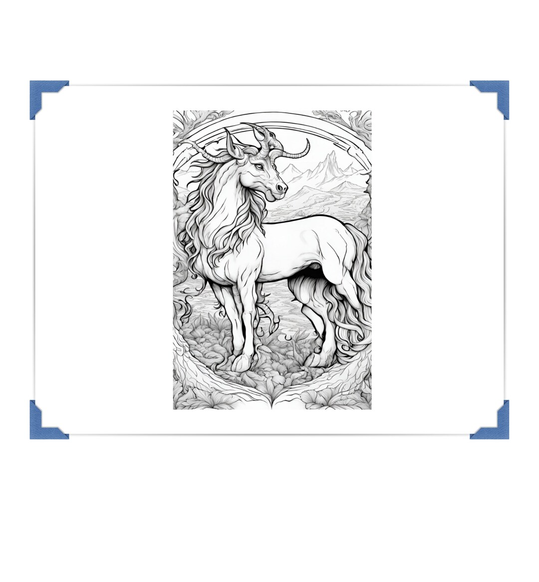Magical Beasts Coloring Pages: Printable PDF Download - Etsy