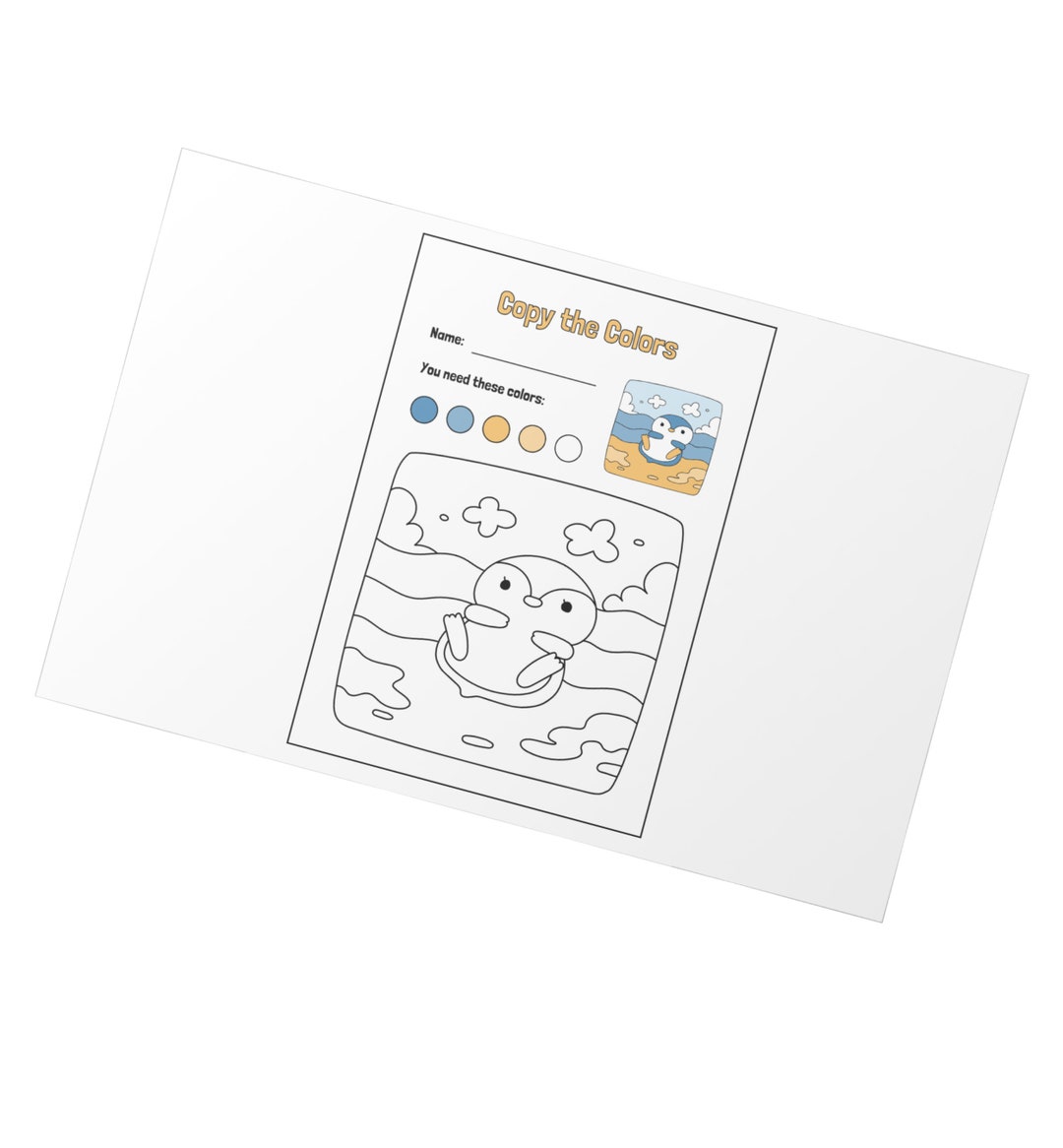 Copy the Color Coloring Pages Set, Art Therapy Pages, Adult Coloring ...