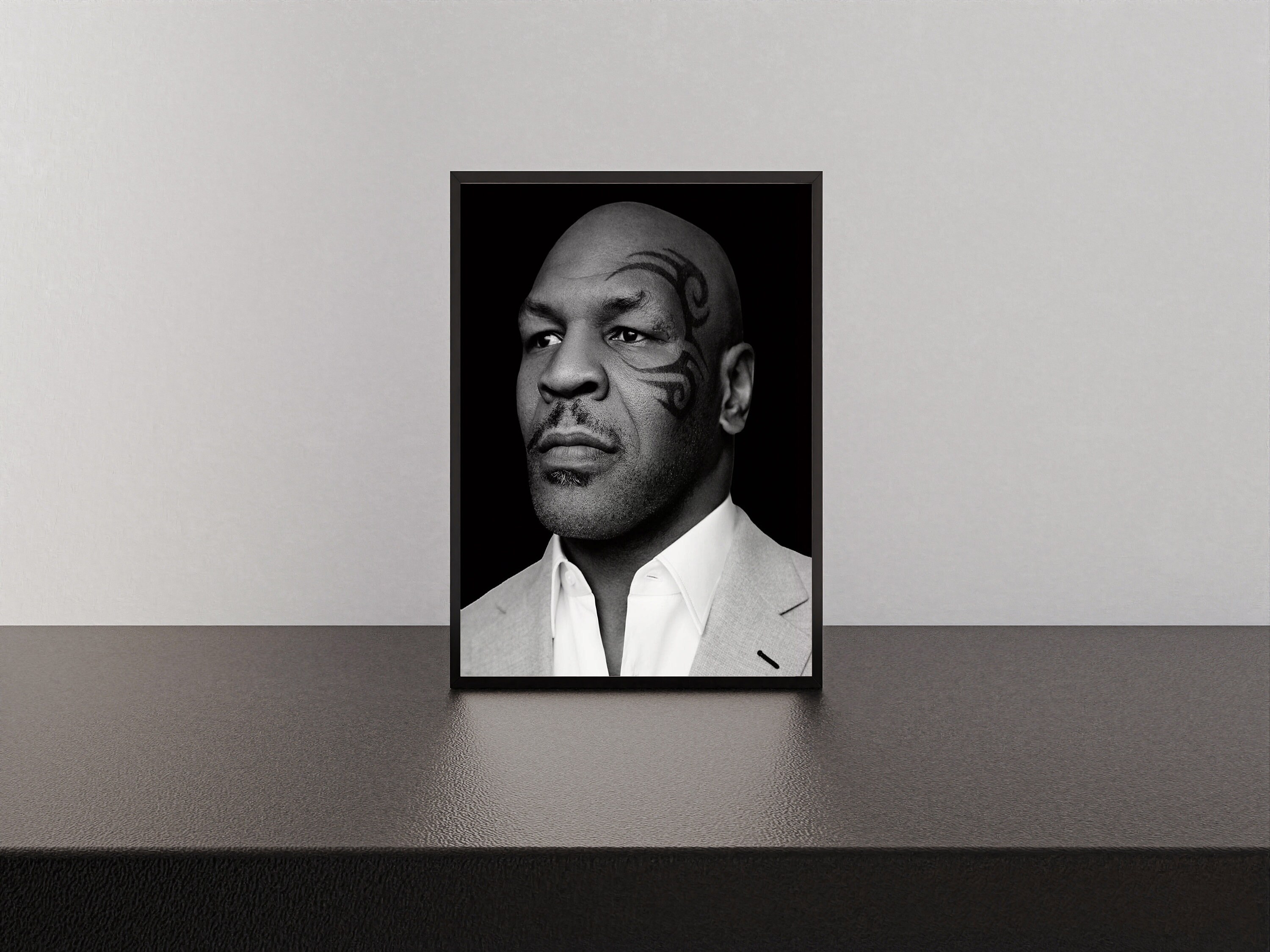 Mike Tyson Poster Boxing Poster Black and White Mike Tyson - Etsy