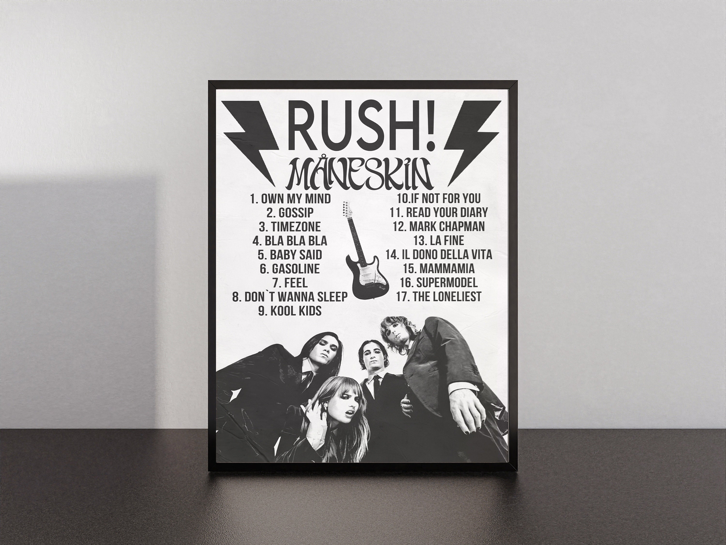 Maneskin Rush Poster Måneskin Band Poster Måneskin Poster - Etsy