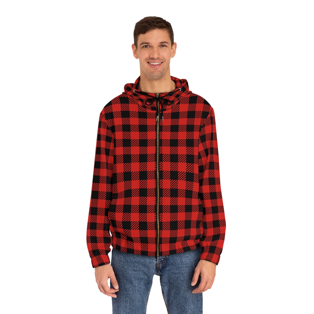Redneck Flannel, Lumberjack Hoodie, Buffalo Plaid Hoodie, Retro Plaid ...