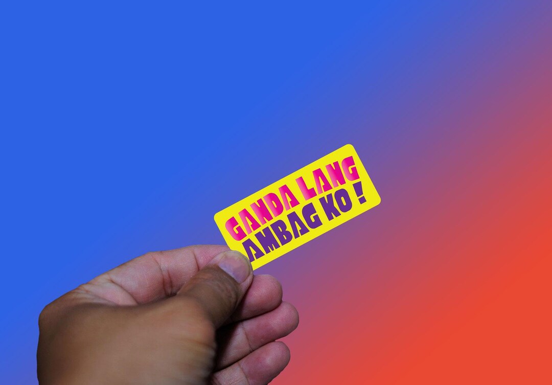 Filipino Jeepney Sticker: Ganda Lang Ambag Ko! - Laptop, Car, Water ...