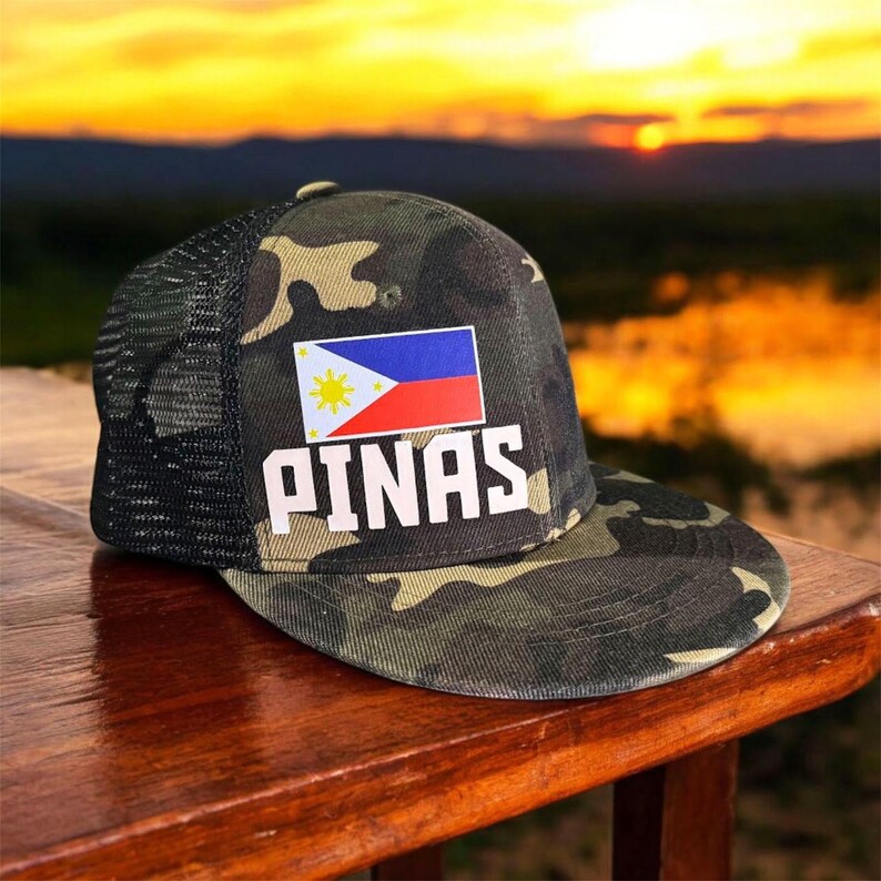 Philippine PINAS Philippine Flag Cap Hat Snapback Mesh Cap Baseball ...